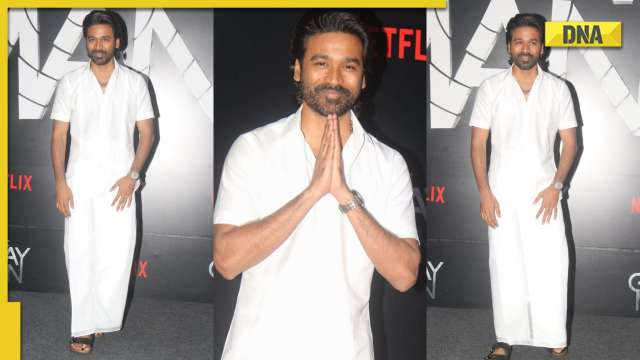 Dhanush turns up in veshti for The Gray Man premiere in India, wins hearts