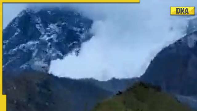 Video: Huge avalanche near Kedarnath temple in Uttarakhand, no damage ... Video: Huge avalanche near Kedarnath temple in Uttarakhand, no damage ...
