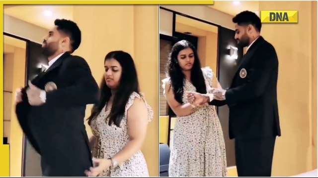 Watch: Suryakumar Yadav, wife Devisha Shetty share a cute moment before ...