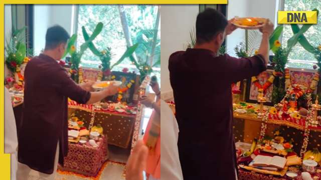 Ram Setu star Akshay Kumar gives a glimpse of his Diwali puja at office