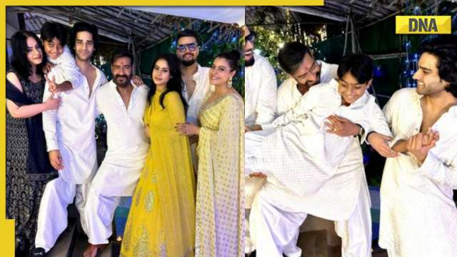 Ajay Devgn, Kajol pose for perfect family photo with children Nysa, Yug ...