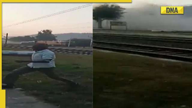 Viral Video: Train's locomotive drags derailed carriage in Gurpa, Bihar