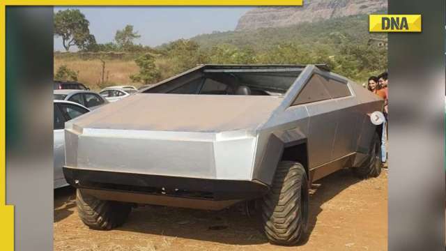 Tesla Cybertruck replica spotted in India, can you guess which car it ...