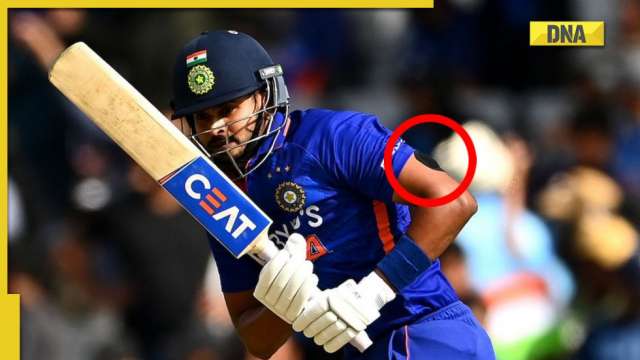 India vs New Zealand ODI match: What is the big black patch on Shreyas ...
