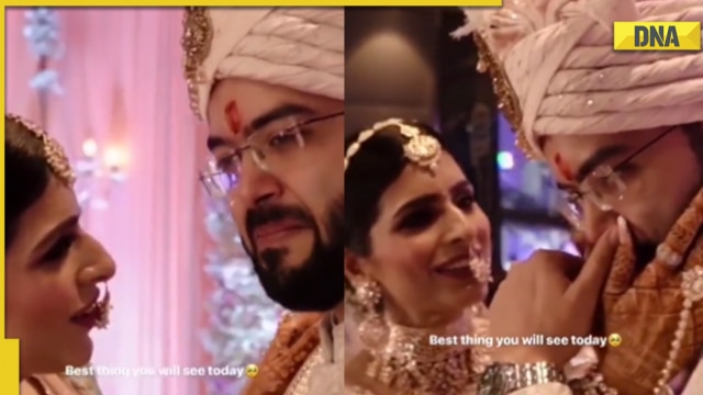 Groom breaks down after seeing his bride, viral video leaves Internet ...