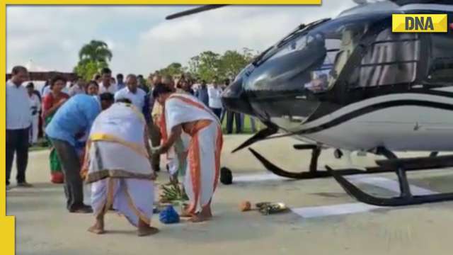 Hyderabad businessman takes newly purchased helicopter to temple for ...