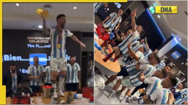 Lionel Messi dances on table, leads wild celebrations after Argentina's ...