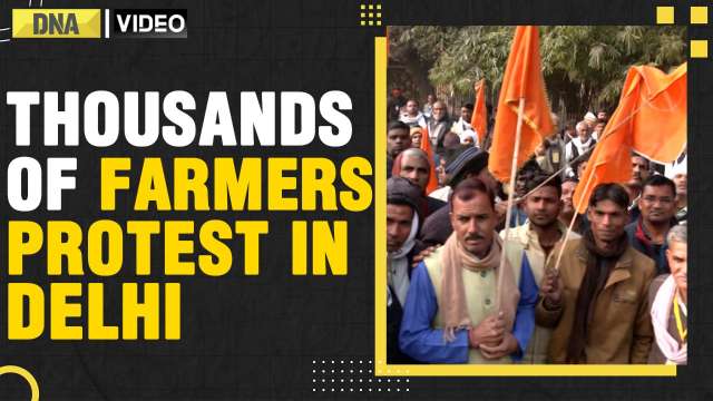 Kisan Garjana Rally: Farmers of Bharatiya Kisan Sangh (BKS) are staging ...