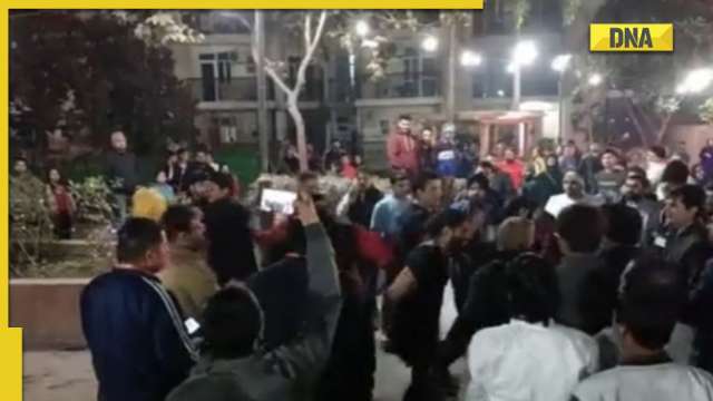 WATCH: New Year celebration at Greater Noida society turns violent as ...