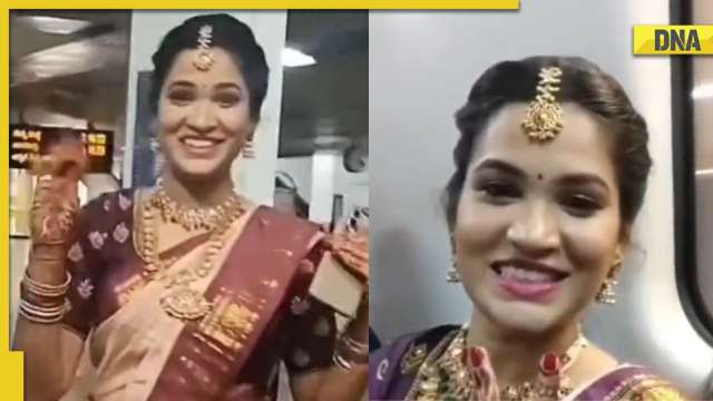 'Smart thinking...': Bengaluru bride takes metro to reach wedding venue; video goes viral