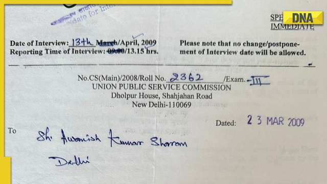 IAS officer shares his call letter for UPSC Civil Services exam ...