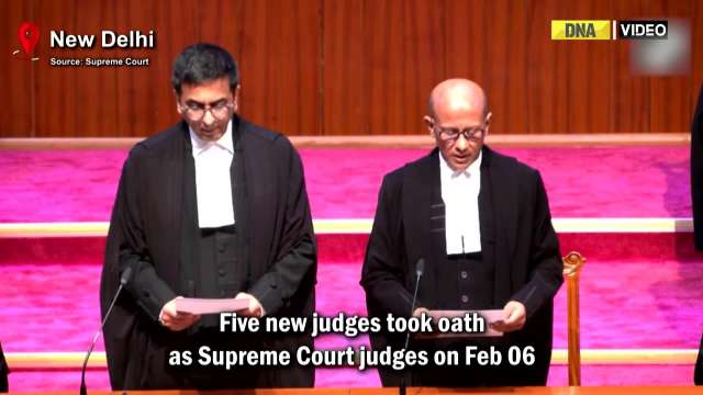 Oath-taking ceremony of five newly appointed judges to the Supreme Court - TrendRadars India