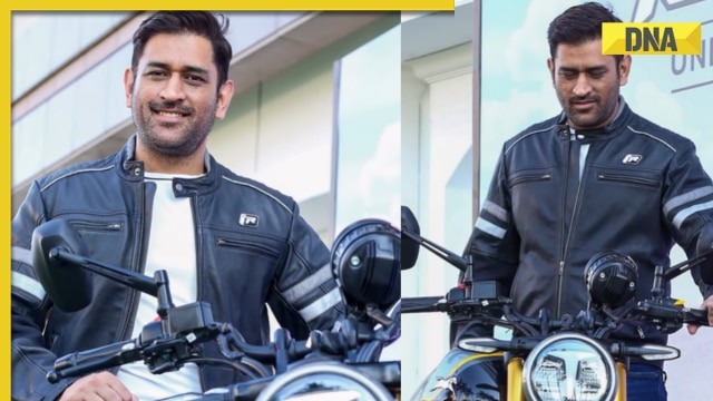 MS Dhoni adds another bike to his collection, takes delivery of TVS Ronin
