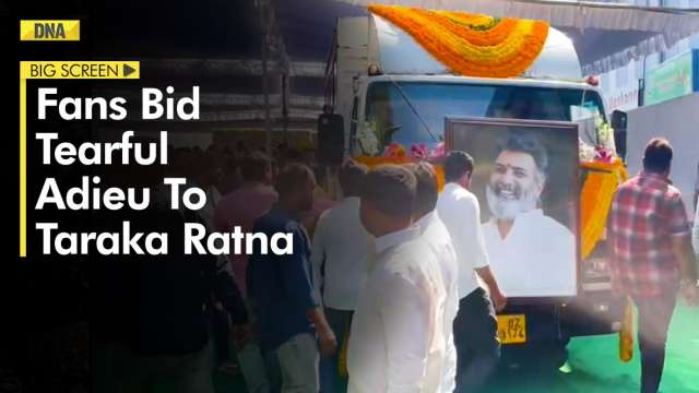 Jr NTR, Chandrababu Naidu pay last respects to Nandamuri Taraka Ratna | DNA Big Screen