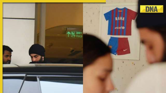 Ranbir Kapoor holds Raha close as father-daughter reunite at airport ...