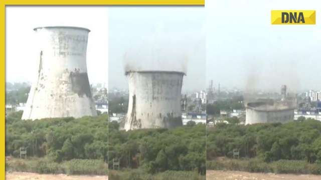 Video: 85-metre-tall Surat cooling tower demolished by controlled ...