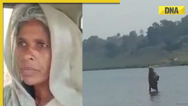 Viral video: Woman from MP 'walks' on Narmada river but here's the actual truth
