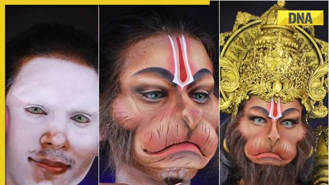 Make-up artist's amazing transformation into Lord Hanuman wows internet ...